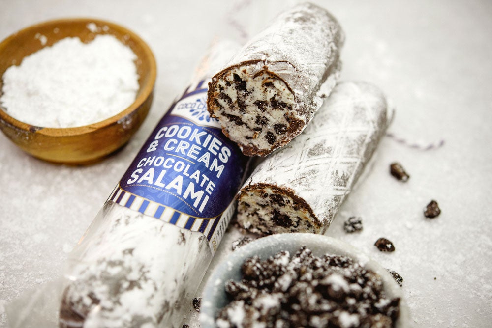 Handmade Luxury Chocolate Salami Salame | Coco Chemistry